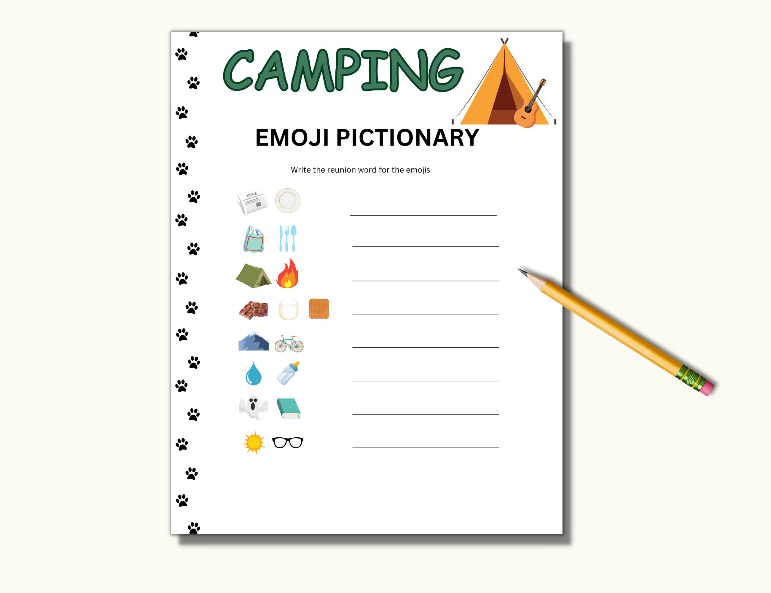 Camping Games Bundle for Kids & Adults Camping Activities - Etsy