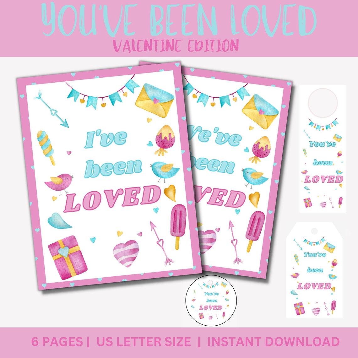 You've Been Loved Printable Bundle, We've Been Loved Kit, I've Been ...