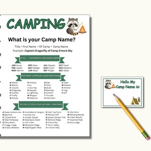 Camping Games Bundle for Kids & Adults, Camping Activities, Family ...