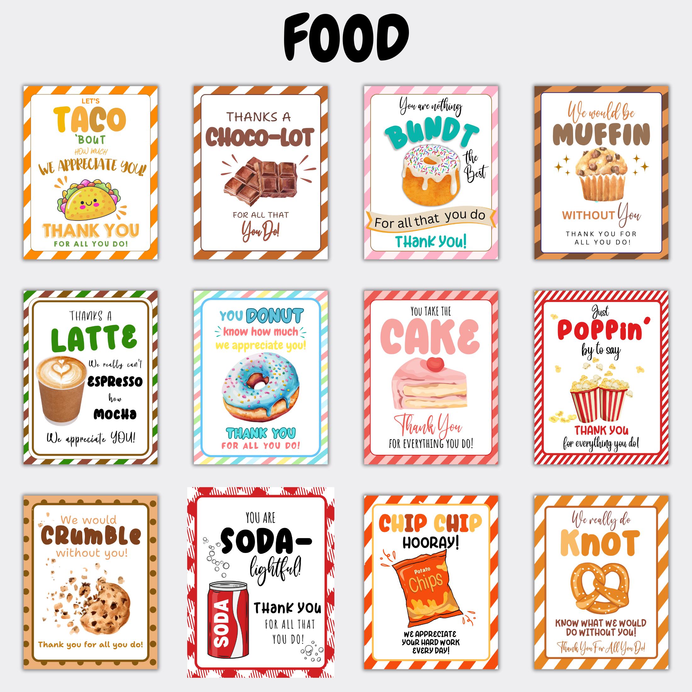 Appreciation Sign Bundle, Teacher Appreciation, Staff Appreciation ...