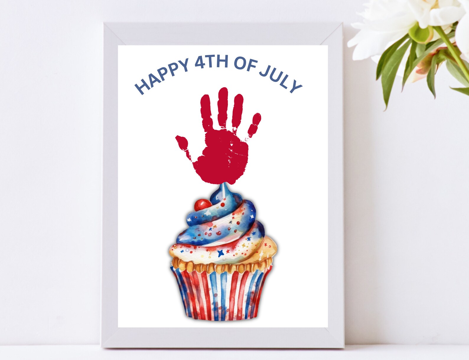 4th of July Handprint Activity, Fourth of July Printable, Happy 4th ...
