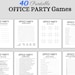 Office Party Game Bundle, Printable Work Party Games, Staff Game Idea ...