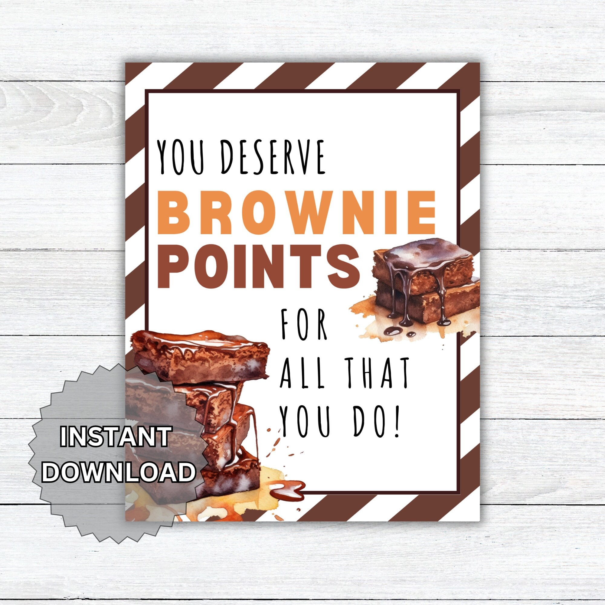 Brownie Points Appreciation Sign Chips Staff Employee Office Faculty ...