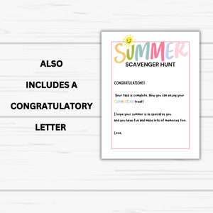 Summer Outdoor Scavenger Hunt for Kids, 25 Summer Hunt Clues, Editable ...