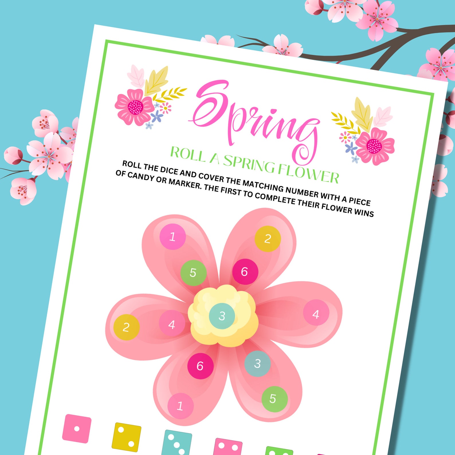 Printable SPRING Game, Spring Party Game and Activity, Kids Party Games ...