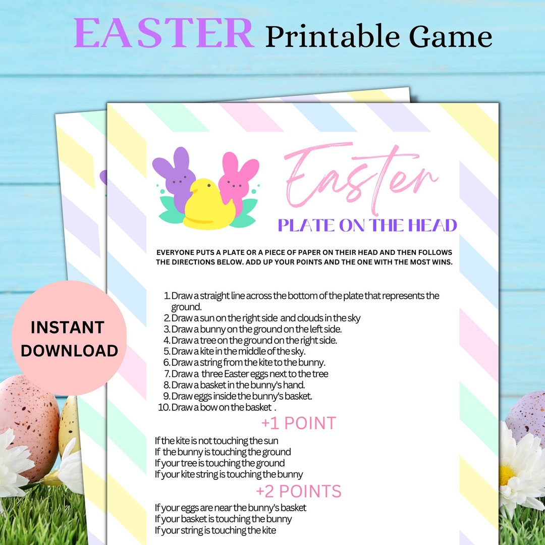 Printable EASTER Game, Easter Kids Game and Activity, Adult Games ...