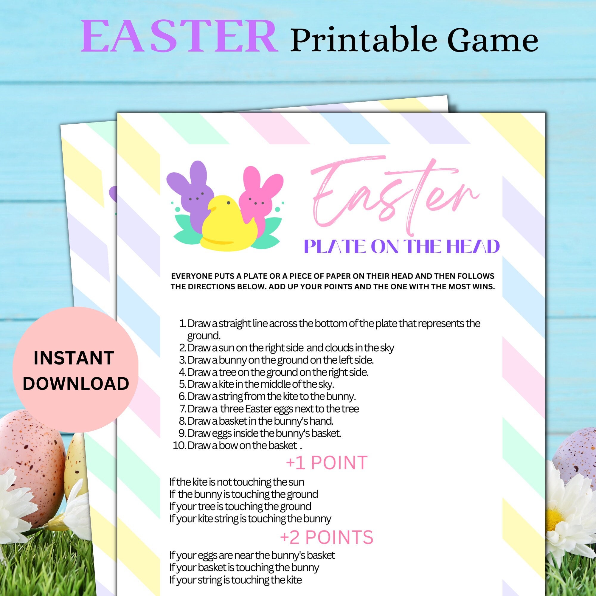 Printable EASTER Game, Easter Kids Game and Activity, Adult Games ...