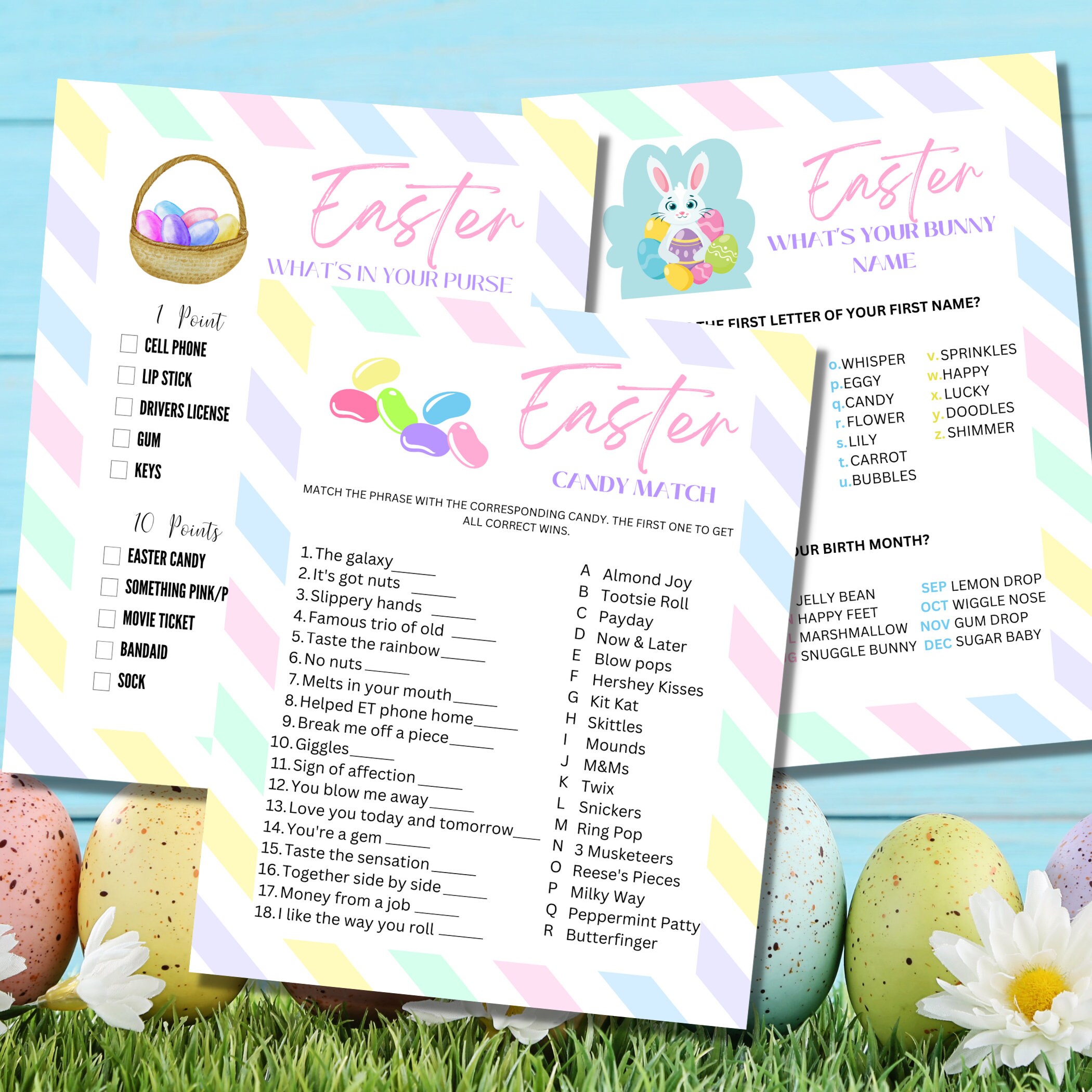 Printable Easter Game Bundle EASTER Party Games and - Etsy