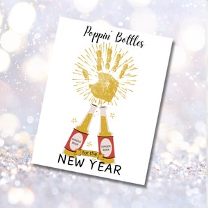 2025 New Years Handprint Art, New Year Craft, Kids Handprint Art Craft ...