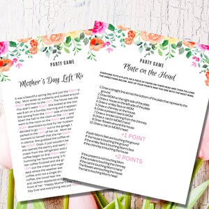 Mother's Day Game Bundle, Mother's Day Printable, Mother's Day Craft ...