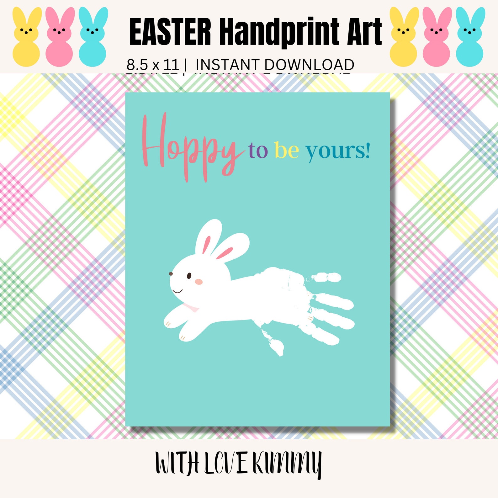 Easter Handprint Footprint Craft Printable, Preschool Craft, Easter ...