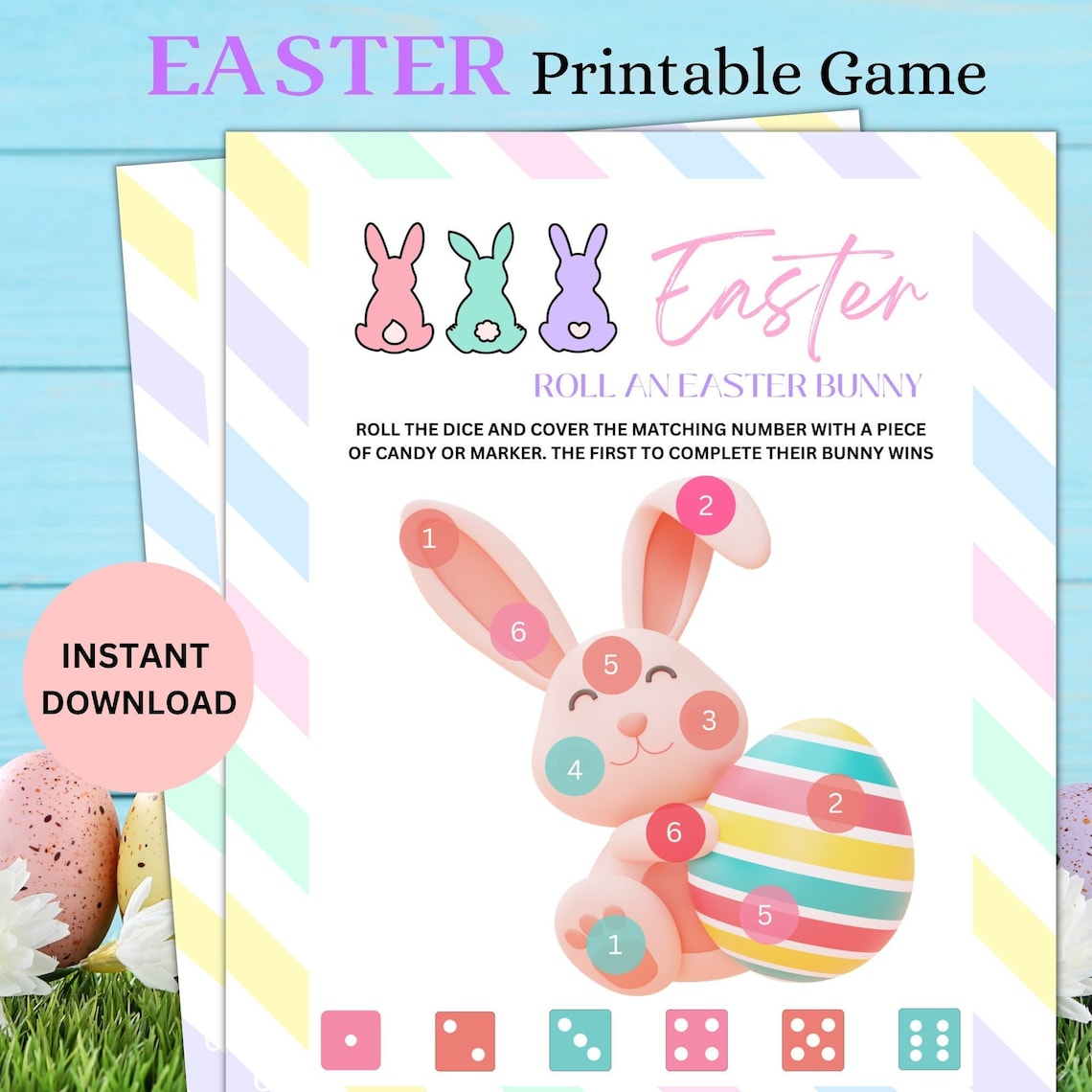 Printable EASTER Game, Easter Kids Game and Activity, Adult Games ...
