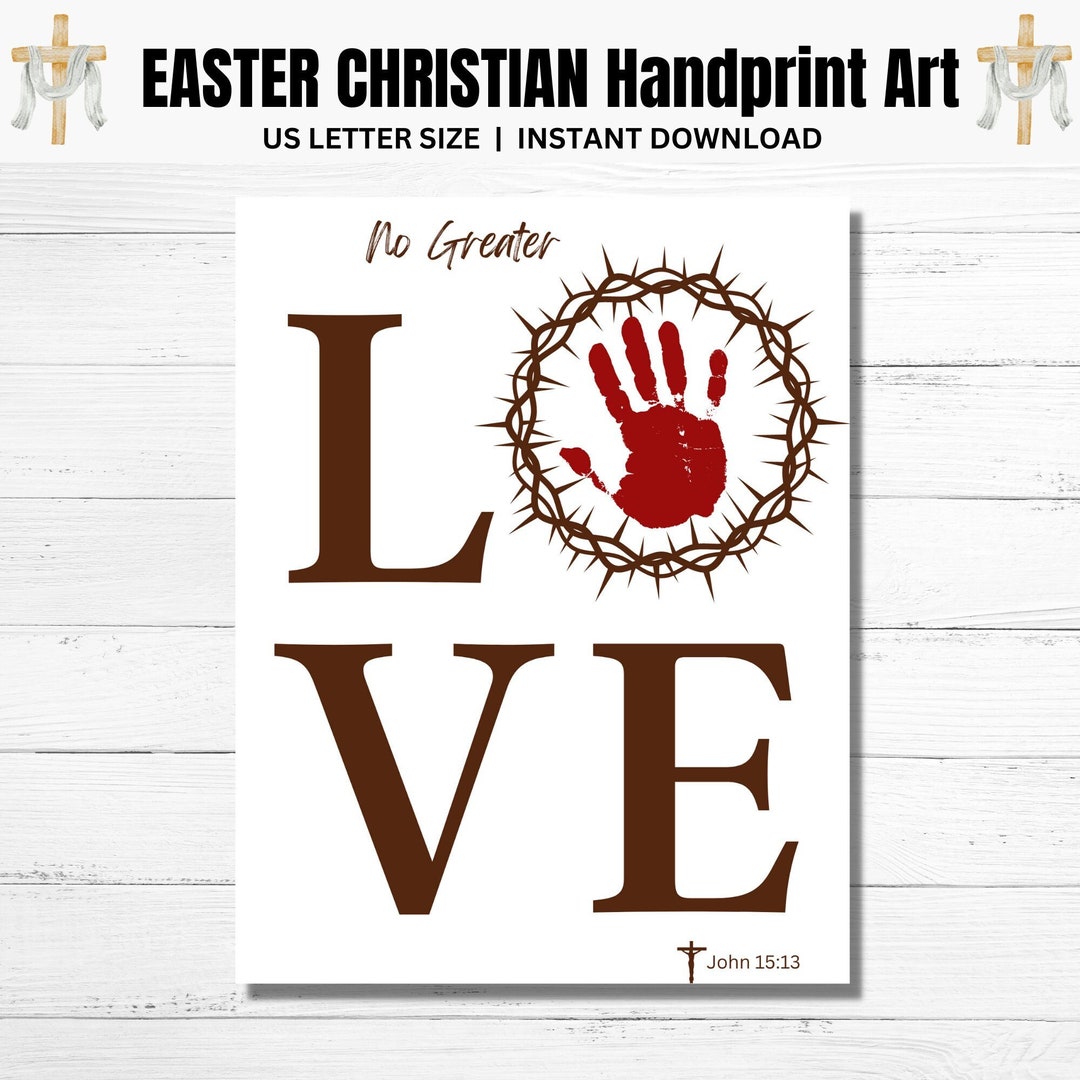 Easter Handprint Footprint Craft Printable, Preschool Craft, Easter ...
