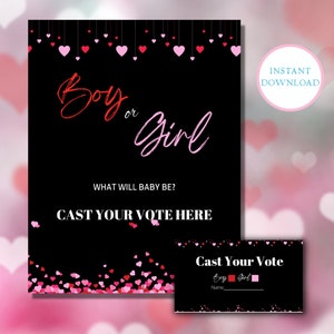 VALENTINE'S Gender Reveal Games Are Perfect Decor for Your February ...