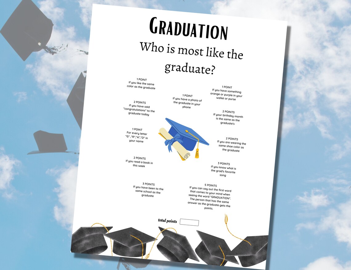 Printable Graduation Games, Selfie Scavenger Hunt 2026 Graduation Games, Graduation Party Games ...