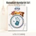 EID Ramadan Footprint Handprint Craft ART Printable, EID Preschool Art ...