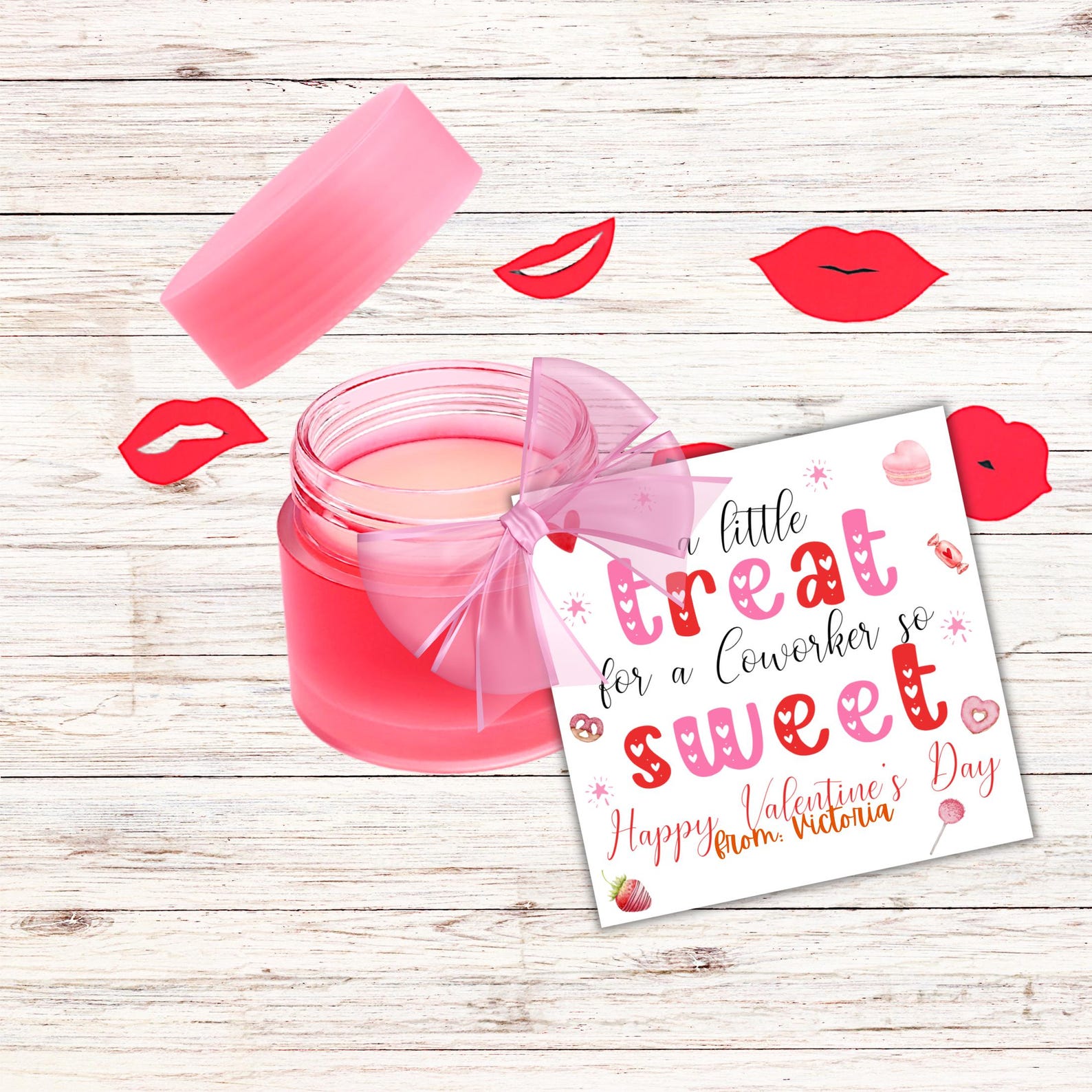 Coworker Valentines Gift Tag, Printable Valentine Gifts Tags ...
