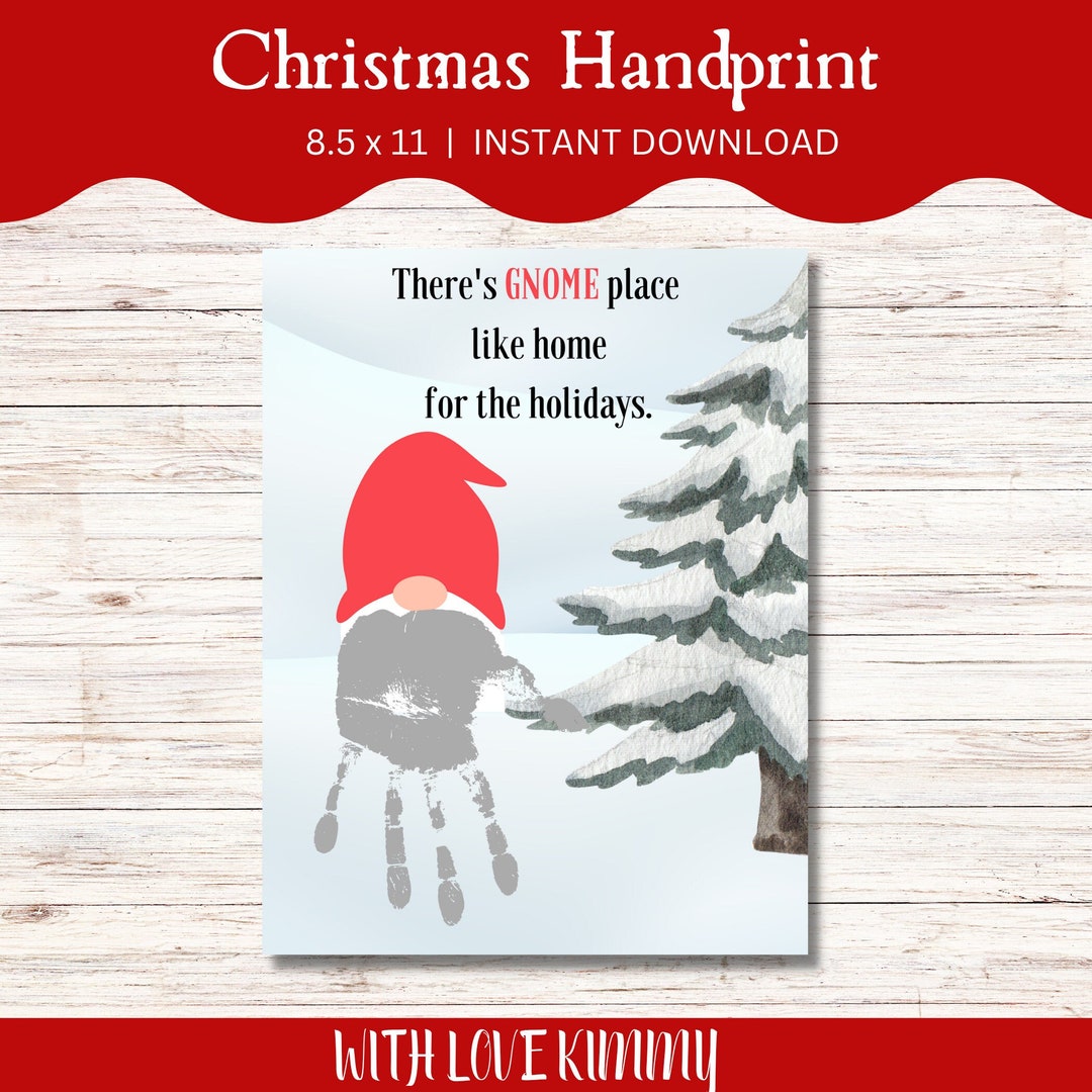 Christmas Handprint Craft Printable Bundle, Christmas Preschool Craft ...