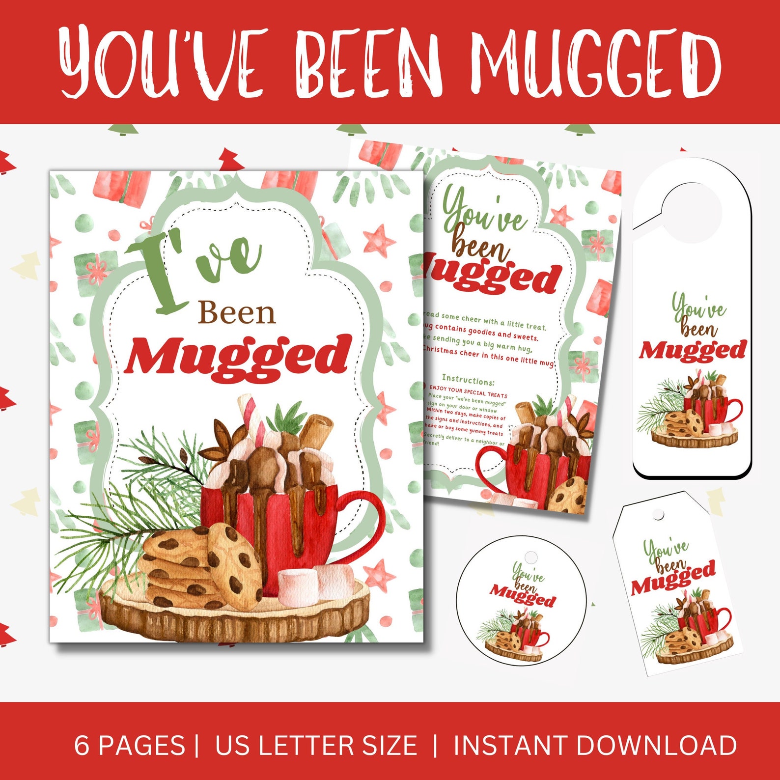 You've Been Mugged Printable Bundle, We've Been Mugged Kit, I've Been ...