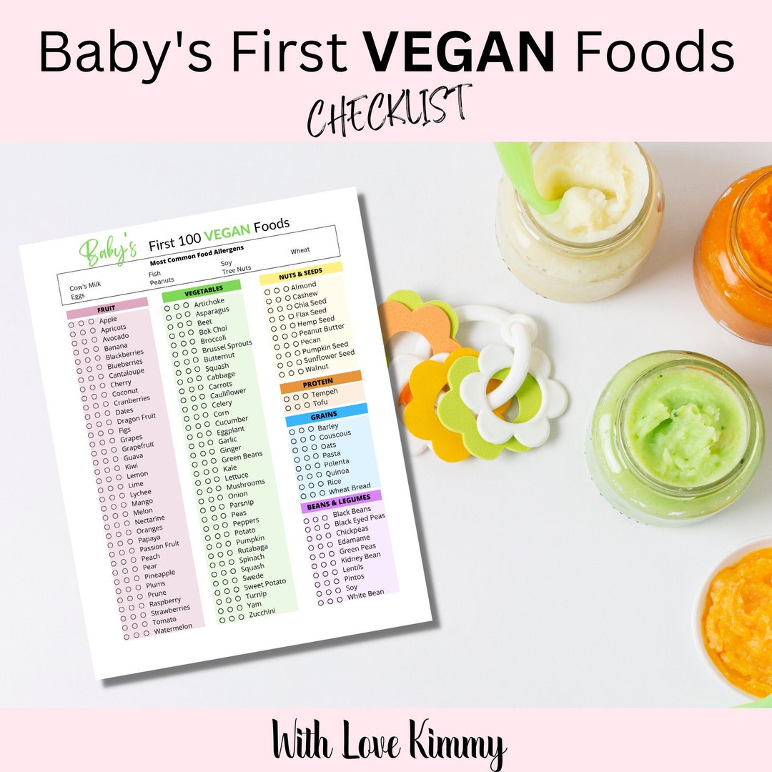 Baby's First 100 VEGAN Foods to Feed Your Baby Before Age 1 and Wean ...