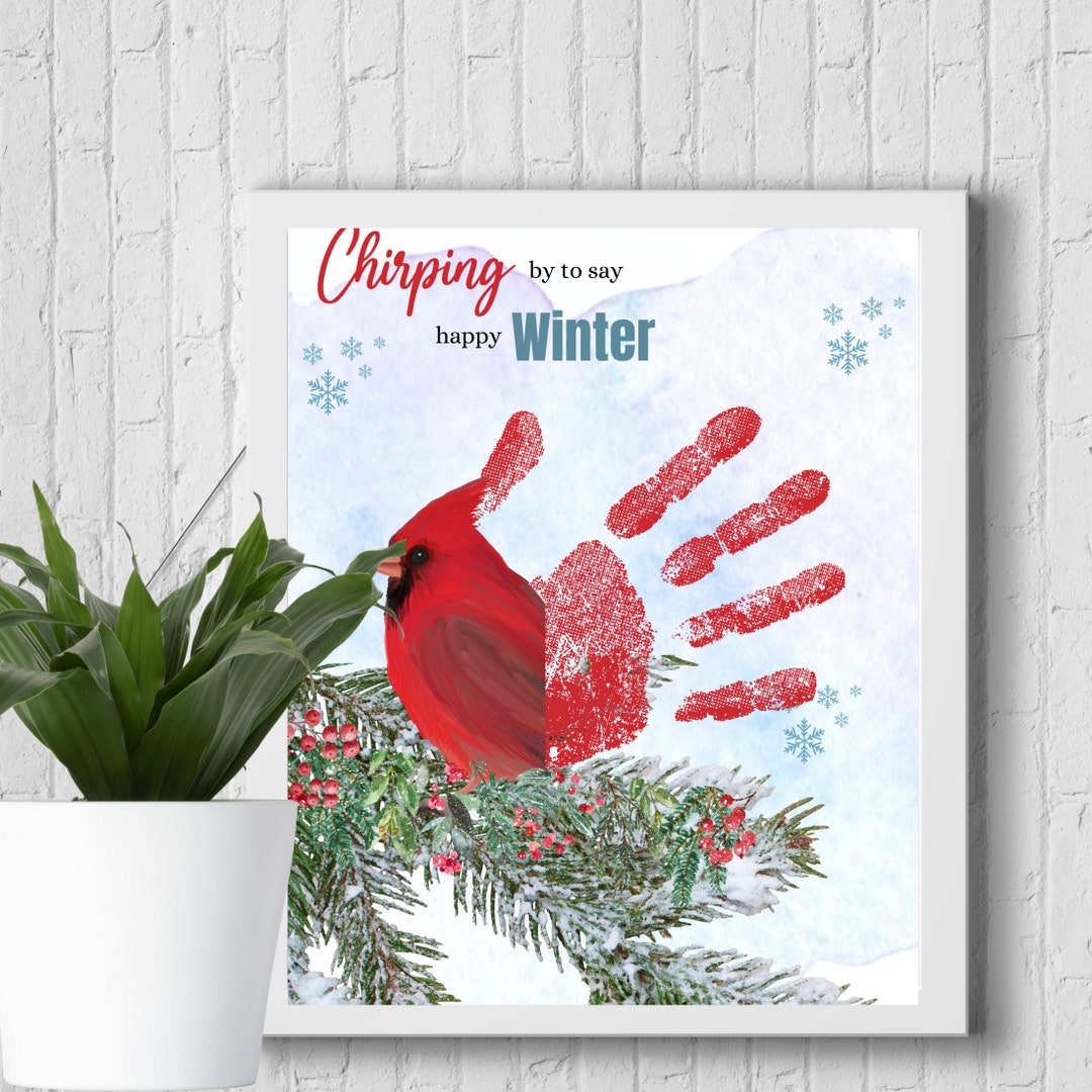 Winter Handprint Art , Winter Craft, Kids Handprint Art Craft, Art for ...