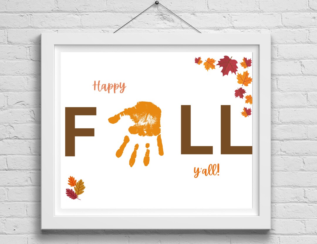 Fall Handprint Art, Fall Craft, Kids Handprint Art Craft, Fall Art for ...