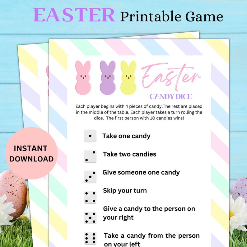 Printable EASTER Game, Easter Kids Game and Activity, Adult Games ...