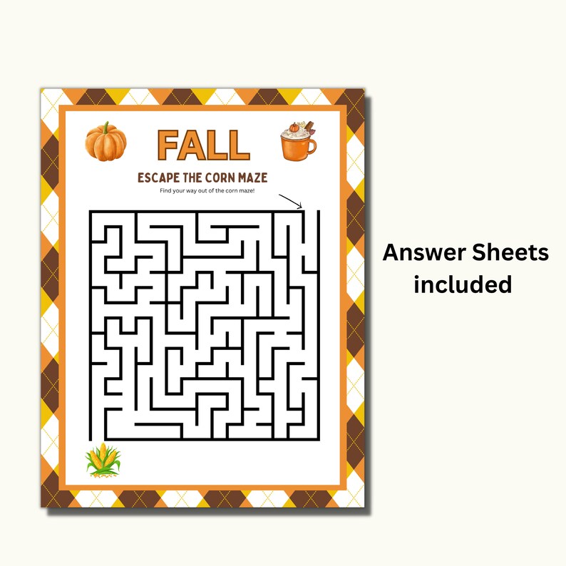 Fall Games Bundle, Fall Games, Fall Games for Kids and Adult, Fall ...