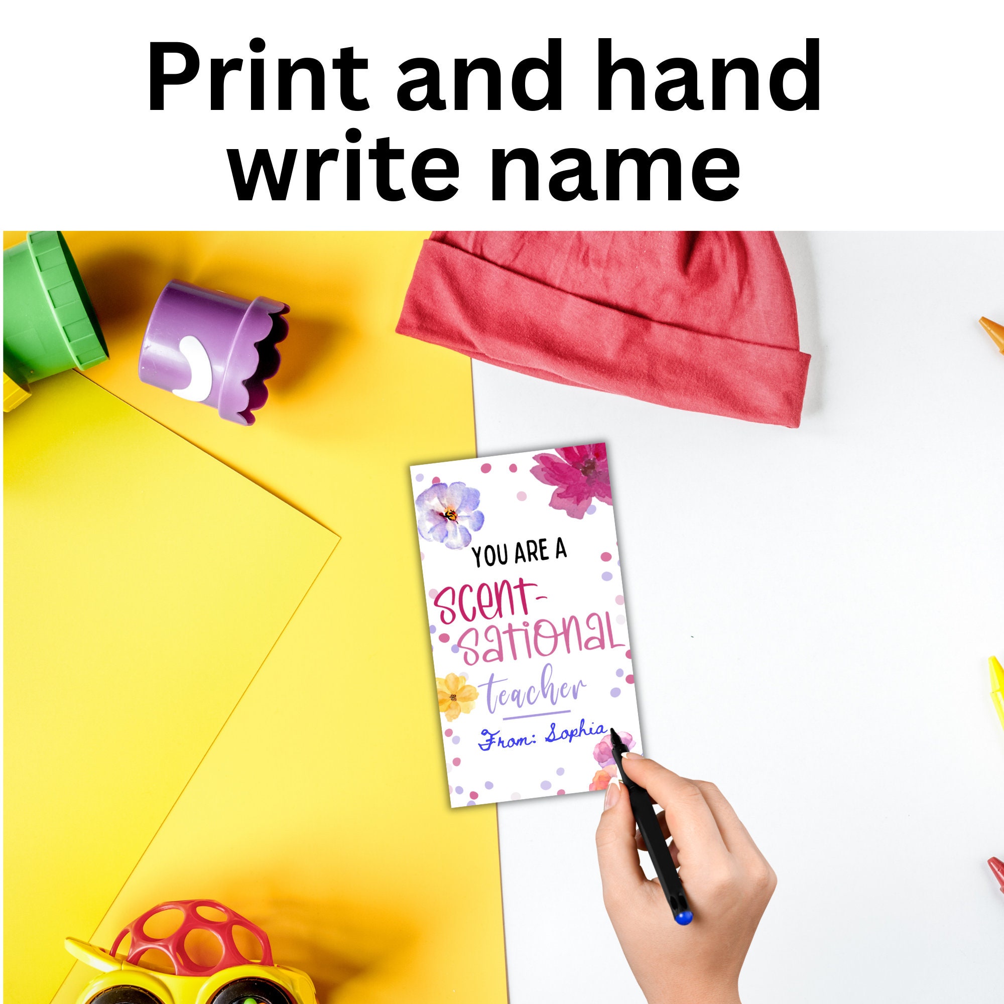 Editable Scent-sational Teacher Gift Tag, Teacher Appreciation Week ...