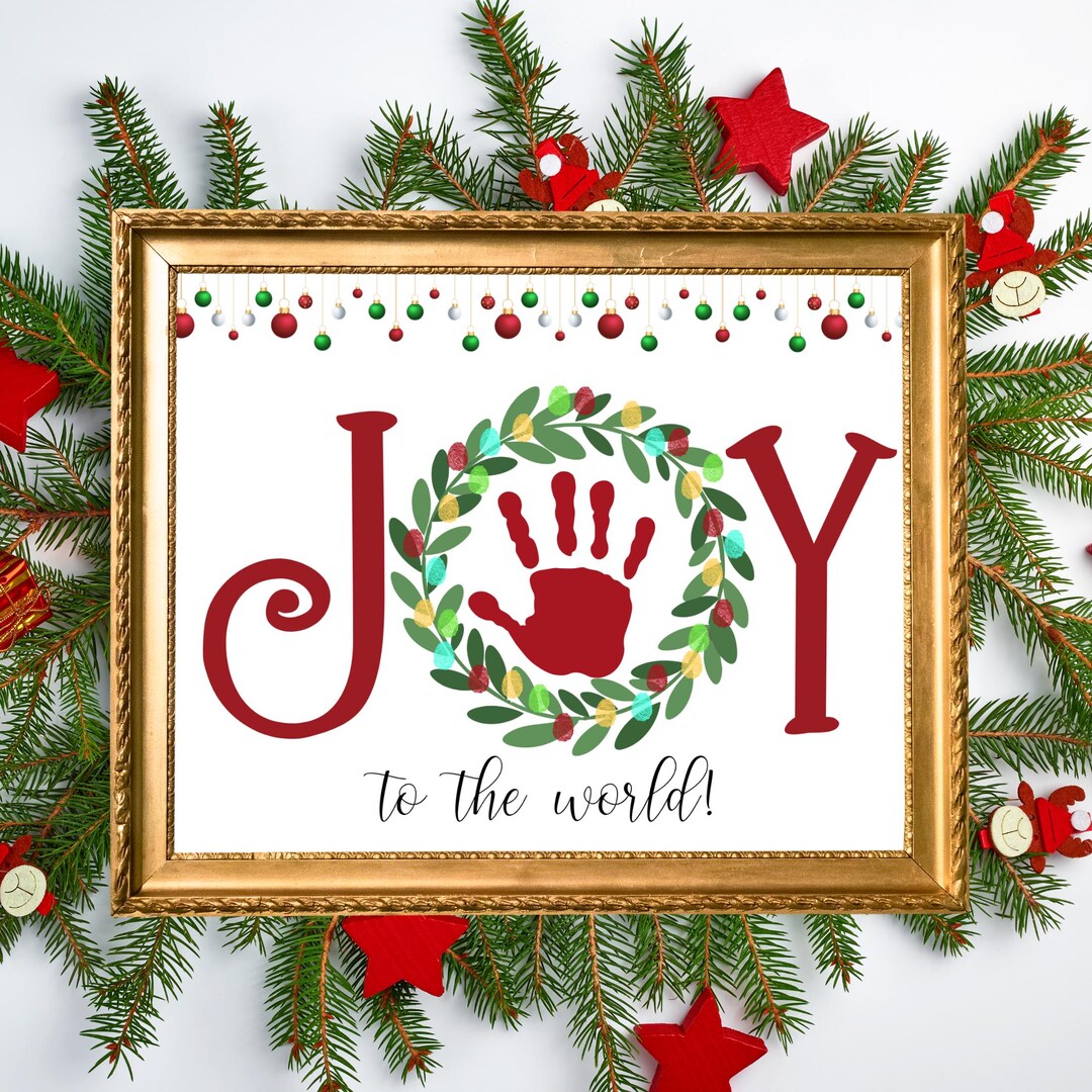 Christmas Handprint Craft, Winter Handprint Art, Printable Preschool ...