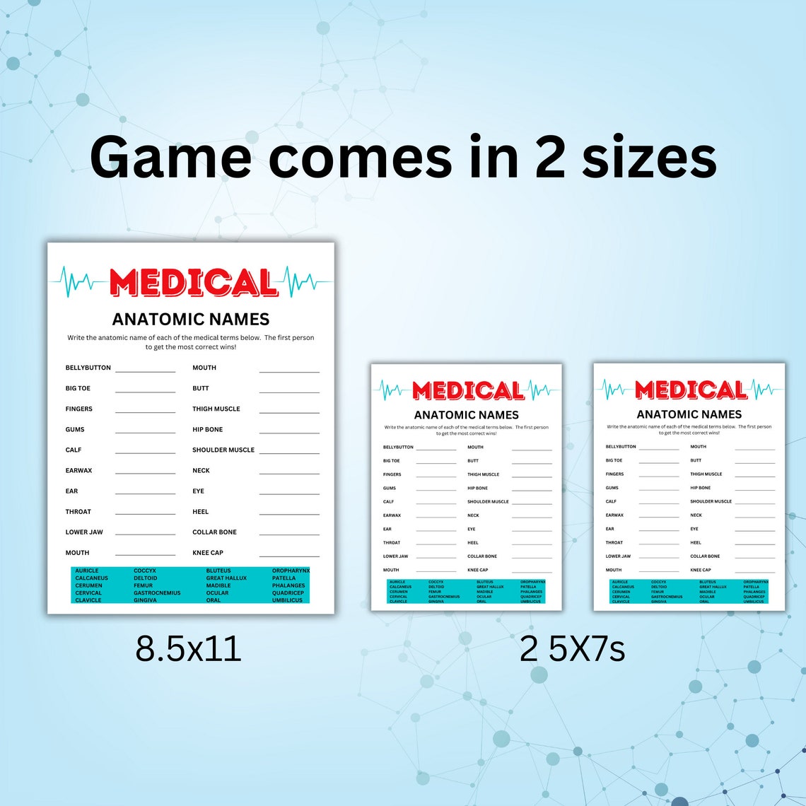 Medical Game, Printable Nursing Games, Doctor Games, Radiology Games ...