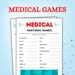 Medical Game, Printable Nursing Games, Doctor Games, Radiology Games ...