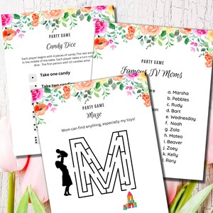 Mother's Day Game Bundle, Mother's Day Printable, Mother's Day Craft ...