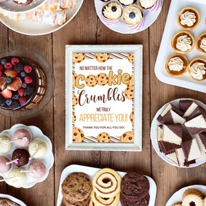 Cookie Appreciation Sign, Baked Goods Staff Employees Office Faculty ...