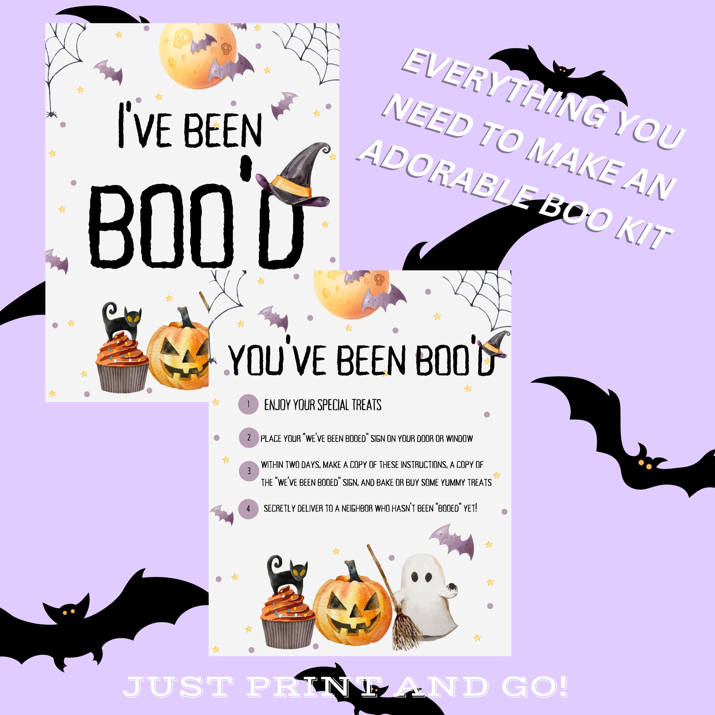 You've Been Boo'd Halloween Bundle Office Coworker - Etsy