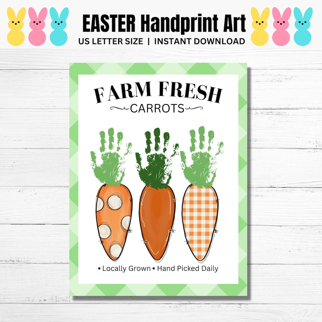 Easter Handprint Footprint Craft Printable, Preschool Craft, Easter ...