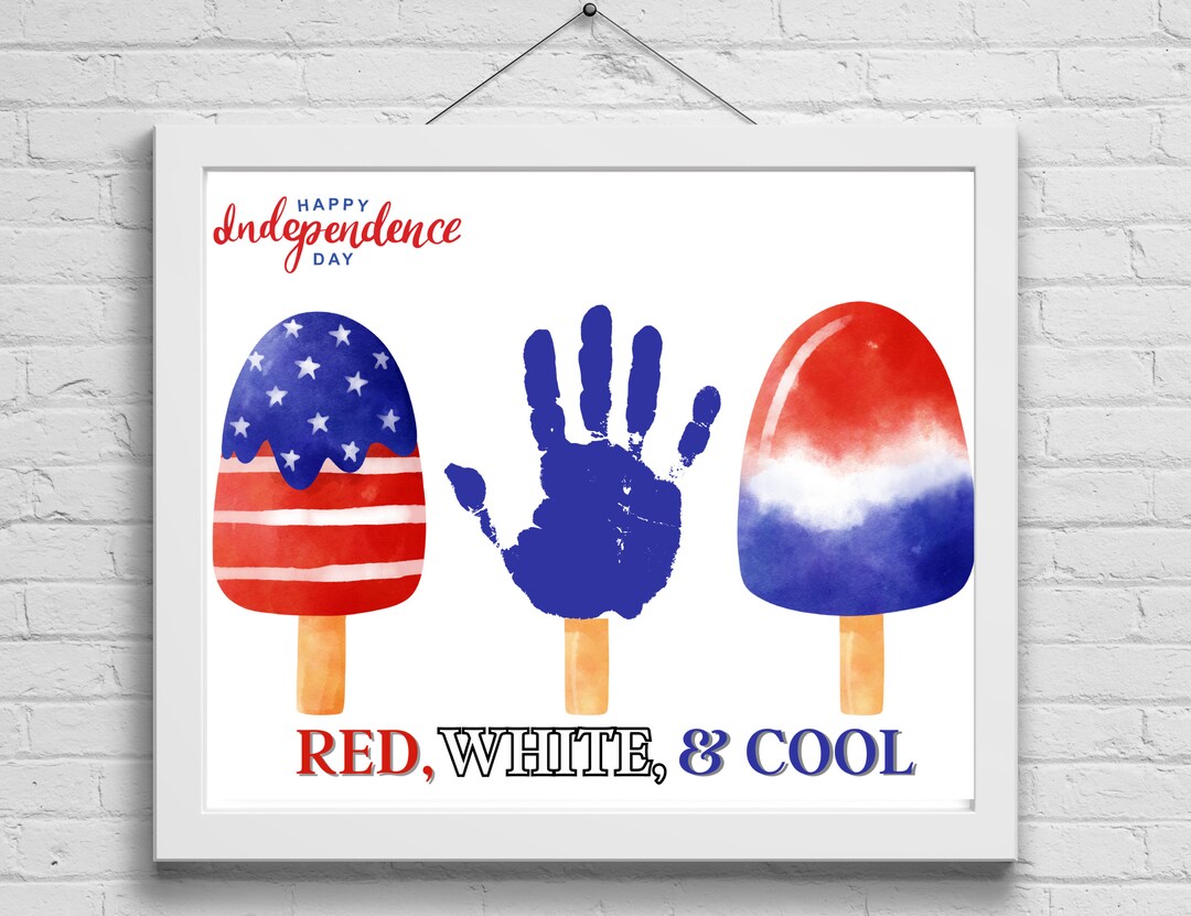 4th of July Handprint Activity, Fourth of July Printable, Happy 4th ...