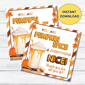 Thanksgiving Fall Gift Tag, Fall Tag for Friend, Neighbor, Coworkers ...