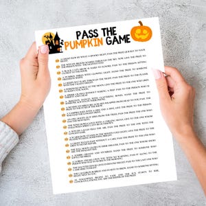 Halloween Pass the Prize Game, Halloween Party Activity, Halloween ...