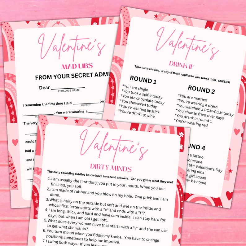 Printable Valentines Day Game Bundle Party Games and - Etsy