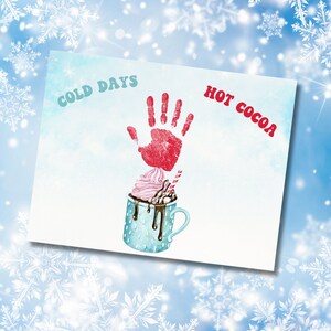 Winter Handprint Art , Winter Craft, Kids Handprint Art Craft, Art for ...
