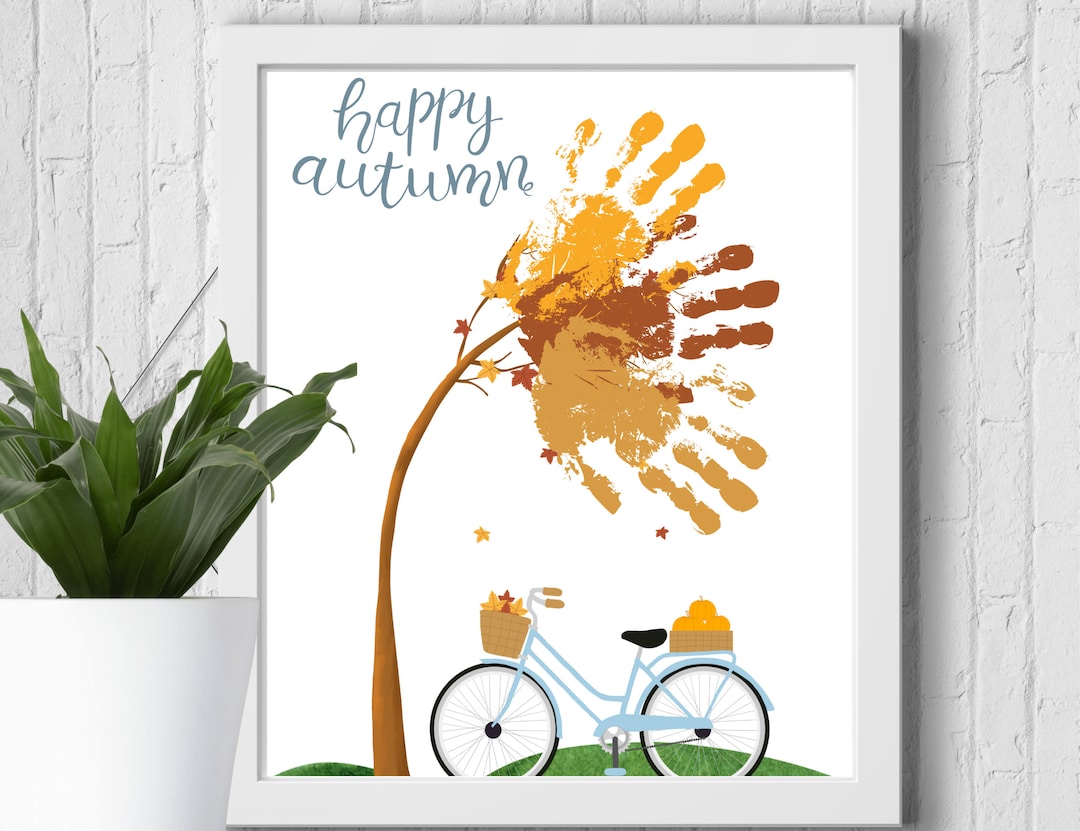 Fall Handprint Art, Fall Craft, Kids Handprint Art Craft, Fall Art for ...
