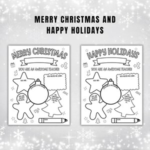 Teacher Christmas Appreciation Gift, Printable Teacher Holiday Gift ...