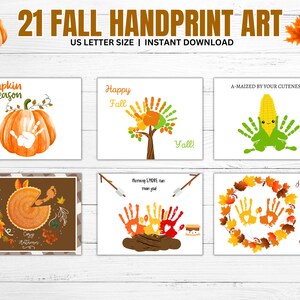 Fall Handprint Art, Fall Craft, Kids Handprint Art Craft, Fall Art for ...