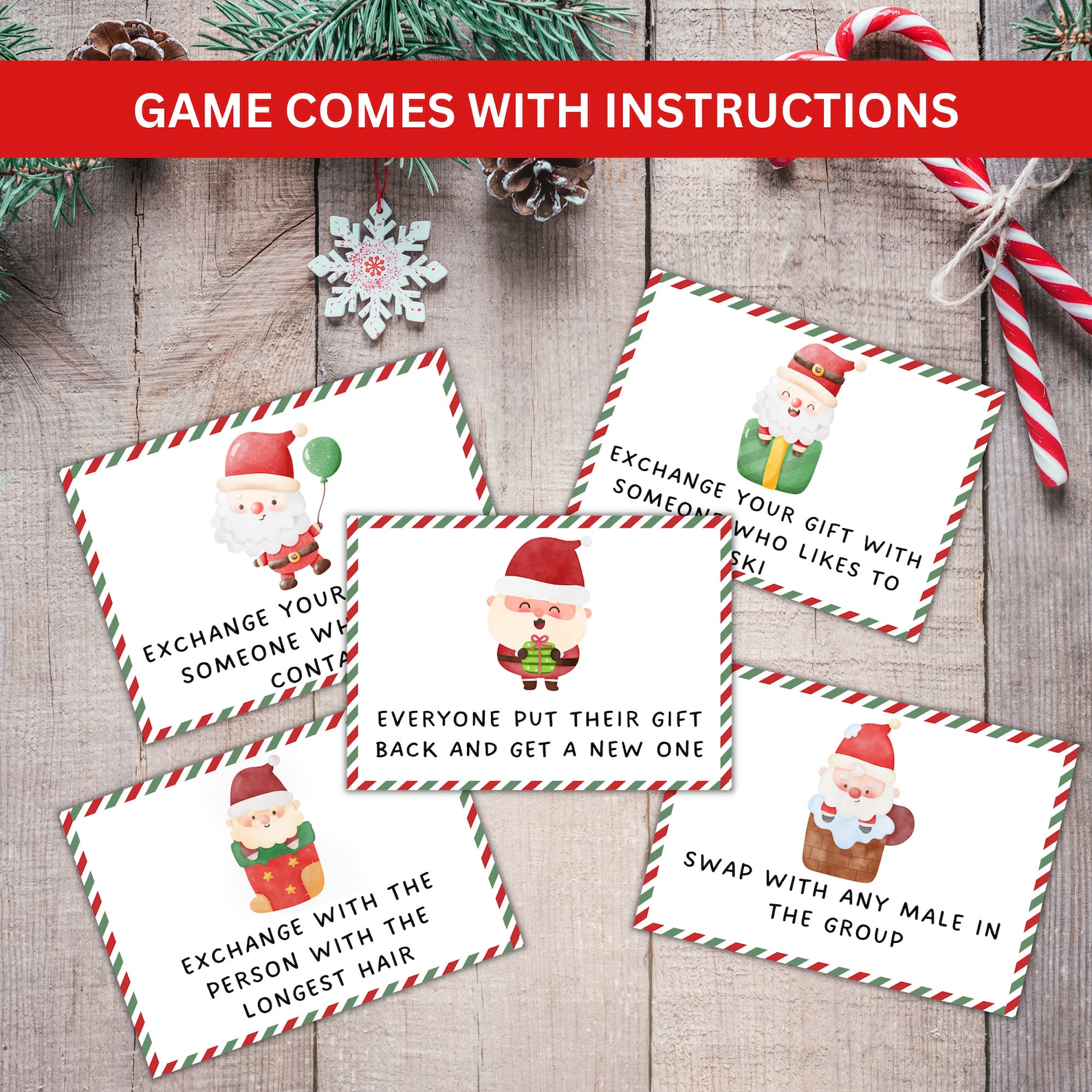 Christmas Gift Exchange Game, Xmas Gift Swap Game, Fun Holiday Party ...