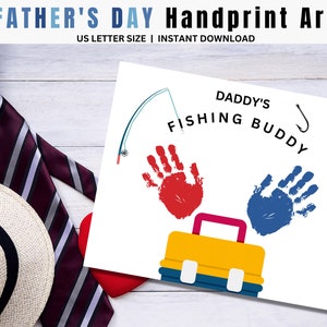 Father's Day Handprint Activity, Father's Day Printable, Happy Father's ...