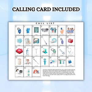 Medical Bingo Game, 60 Bingo Games, Doctor Games, Radiology Games ...