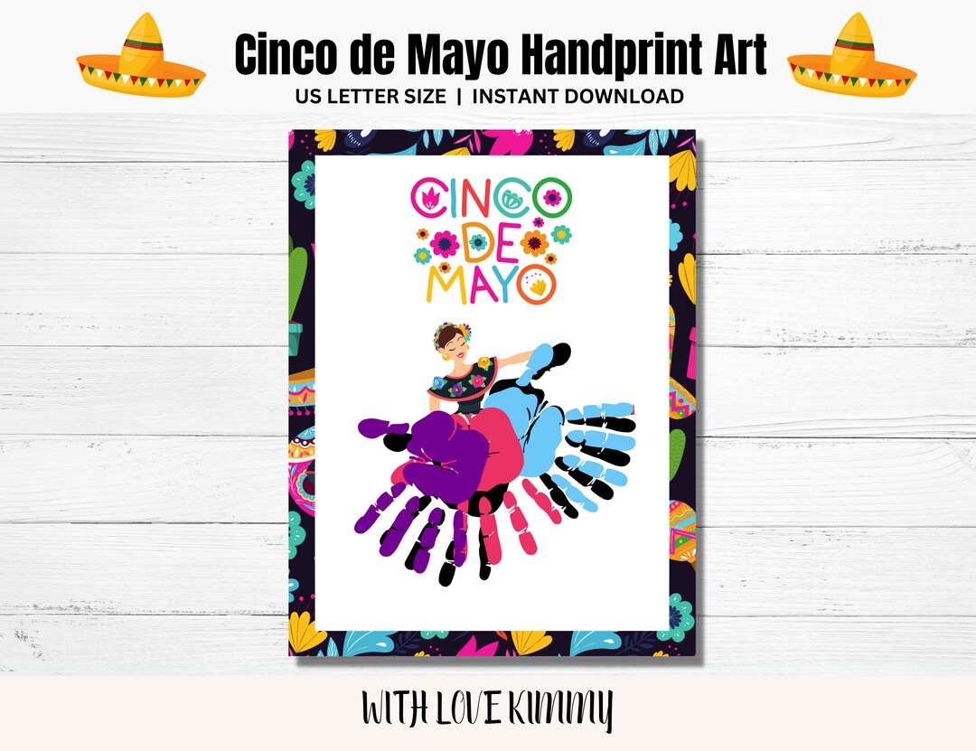 Cinco De Mayo Craft, Cinco De Mayo Handprint and Footprint, Printable ...