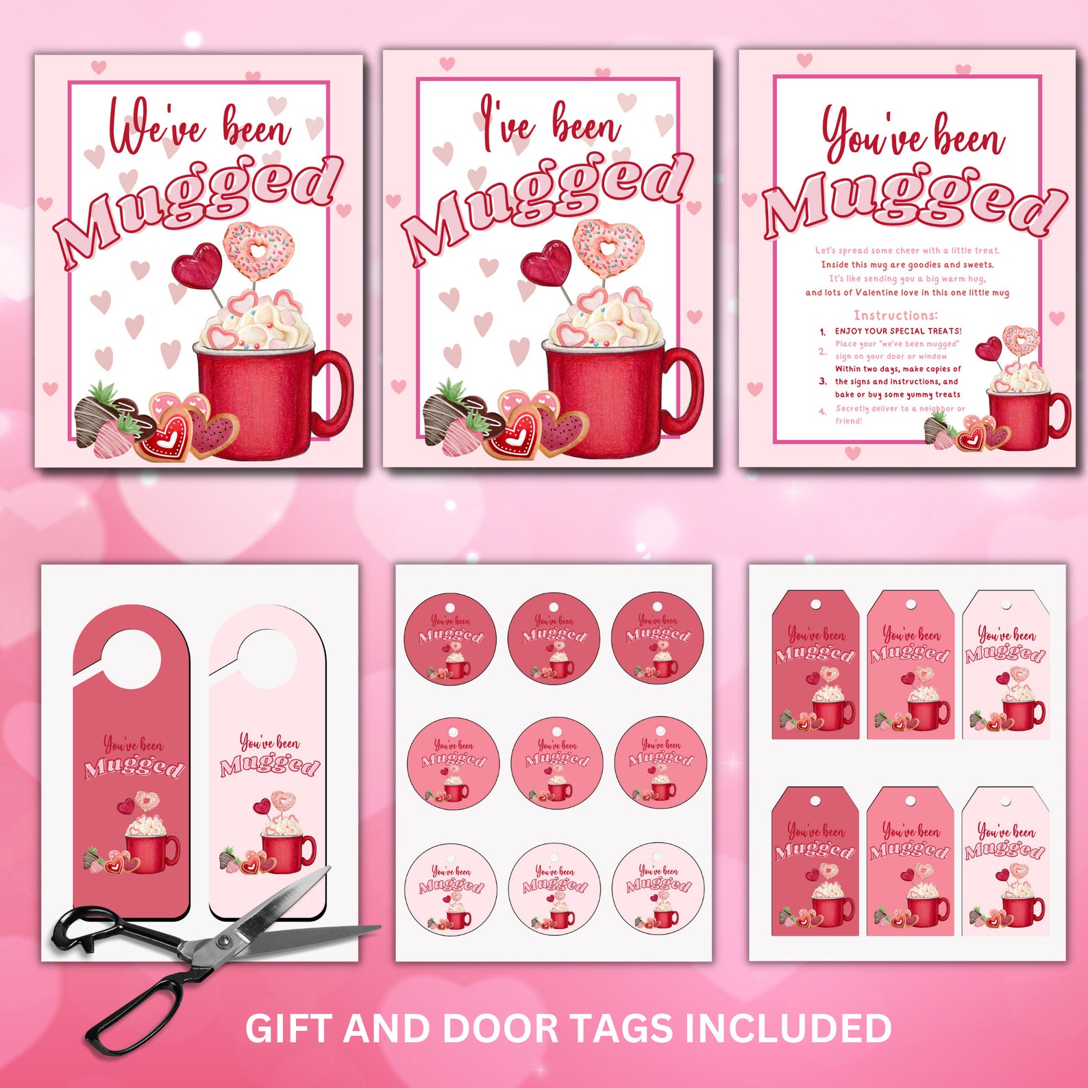 You've Been Mugged Printable Bundle, We've Been Mugged Kit, I've Been ...