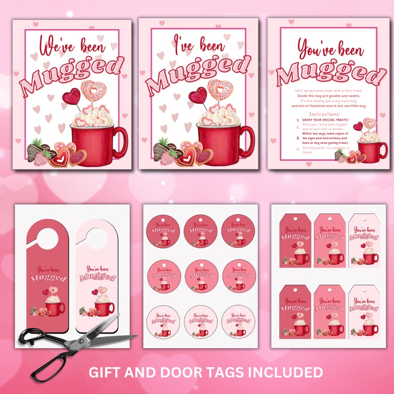 You've Been Mugged Printable Bundle, We've Been Mugged Kit, I've Been ...